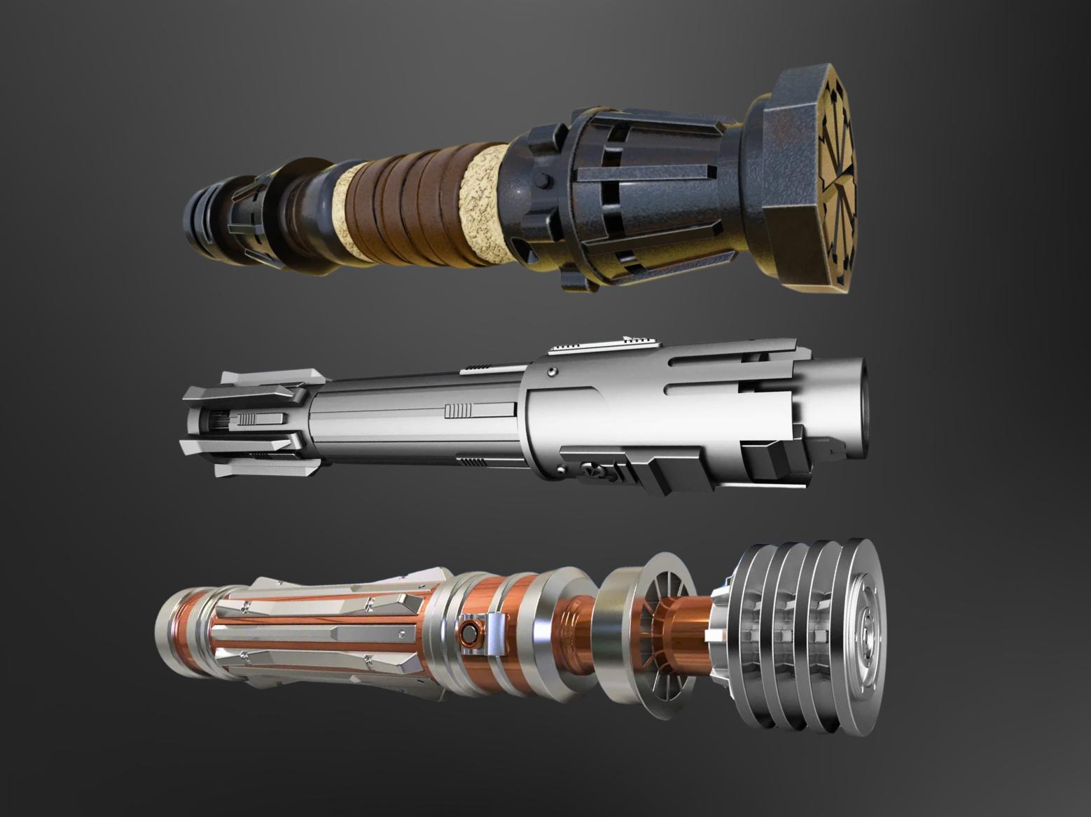 Jedi Lightsaber STL Bundle 3D Print Files - Etsy