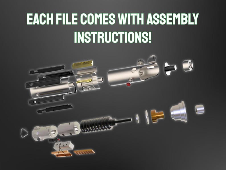 Jedi Lightsaber STL Bundle 3D Print Files - Etsy