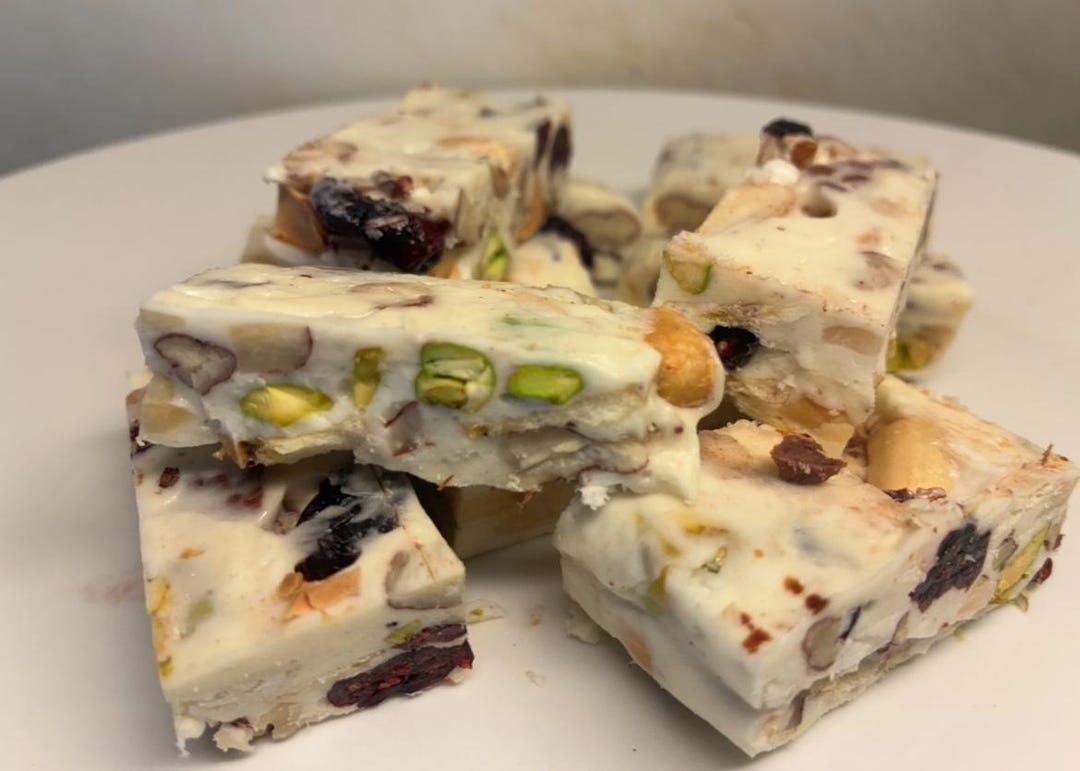 1 Pound Homemade Real Fruits /nuts Marshmallow Mix Nuts Flavor Nougat ...