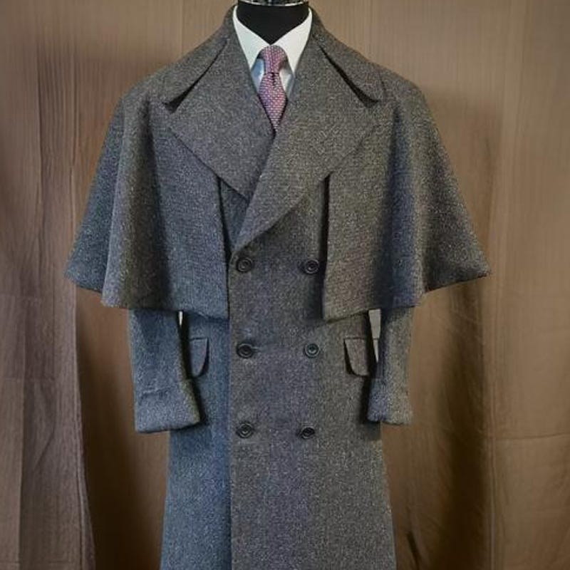 Wool Coat With Large Lapels - Etsy