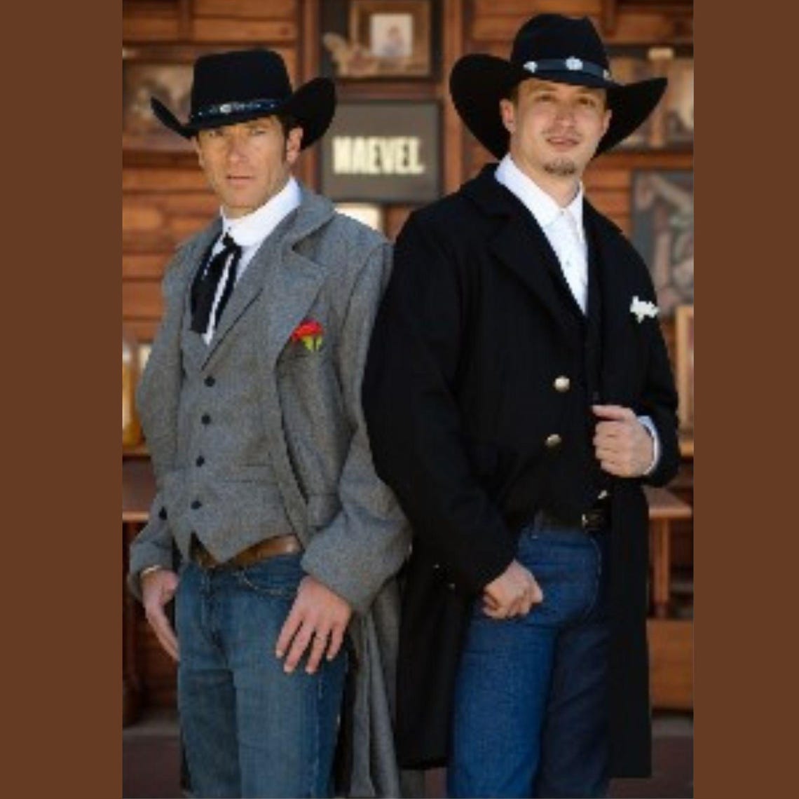 Men's Western Wool Frock Coat: Classic 1800s Style - Etsy
