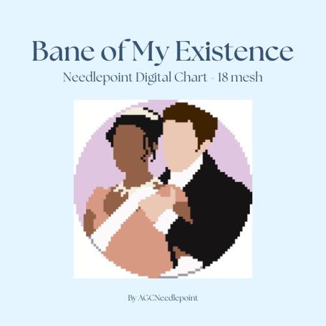 Bane of My Existence - Needlepoint Digital Chart for 18 Mesh Canvas - Etsy