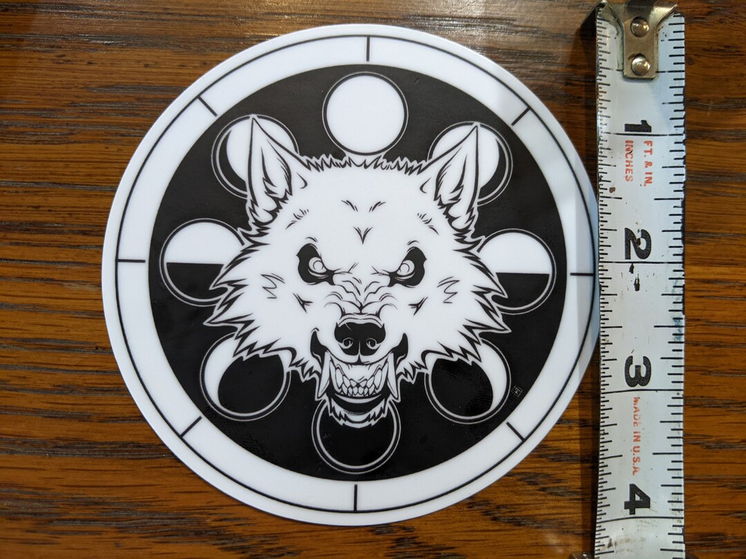Moon Phases Werewolf | Vinyl Sticker | 4in X 4in | Water Proof Sticker ...