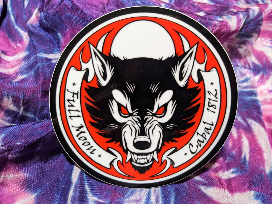 Full Moon Cabal Werewolf Stickers | Vinyl Sticker | 4in X 4in | Water ...