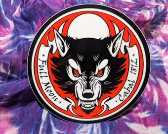 Full Moon Eddie Werewolf glossy Vinyl Sticker 5in X 4in Water Proof ...