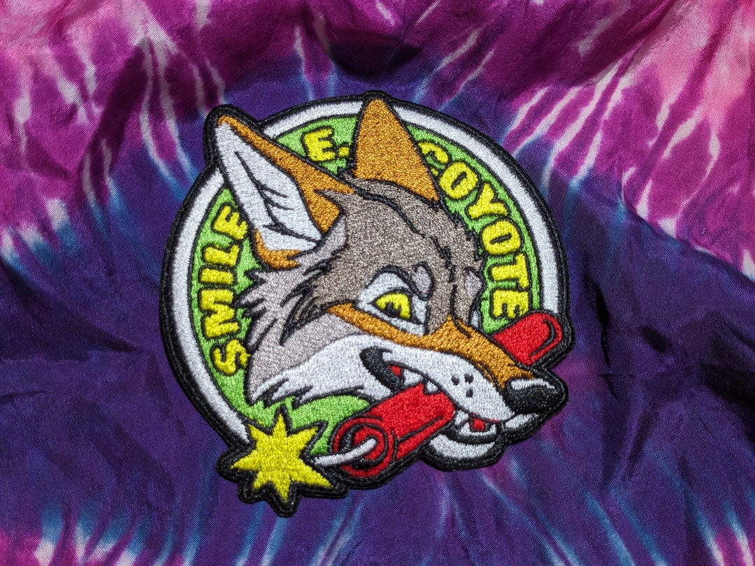 Smile E. Coyote Embroidered Patch - Etsy