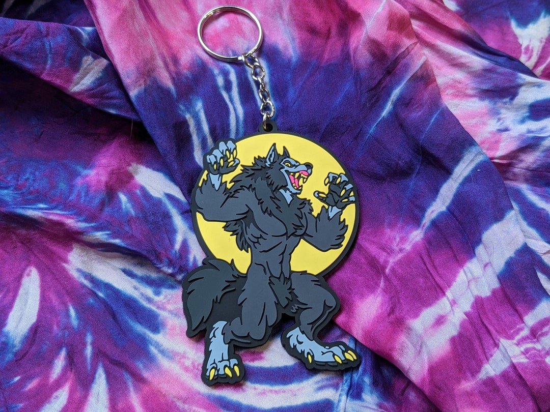 Fullmoon Eddie Werewolf PVC Keychain - Etsy