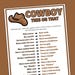 Cowboy This or That Game: Western Party Activity (PDF Downloadable) - Etsy