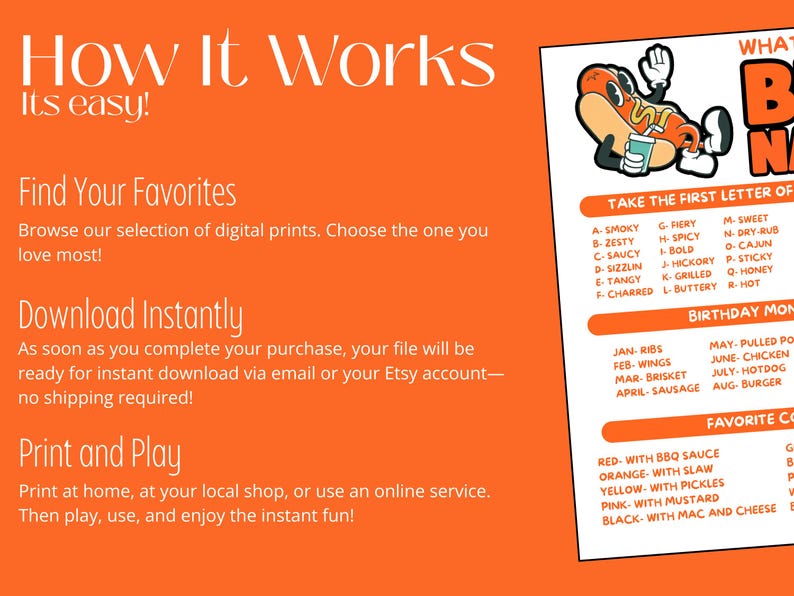 What’s Your BBQ Name? | Funny Printable Cookout Game With Name Tags ...