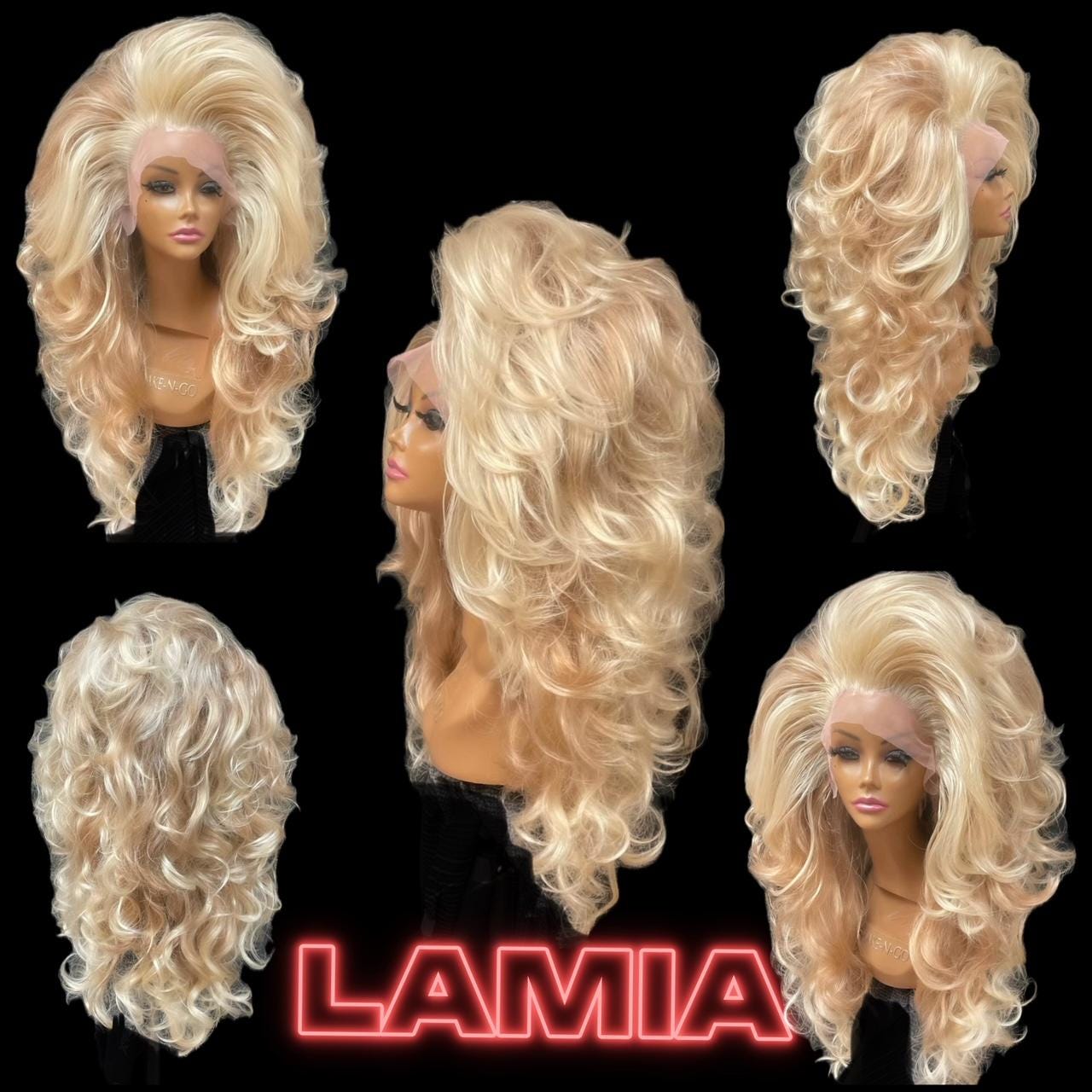 LAMIA Lace Front Wig XXL - Etsy