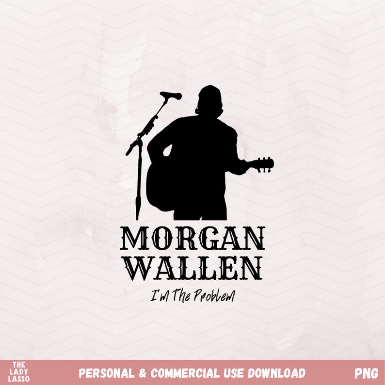 Morgan Wallen Silhouette I'm the Problem PNG | Western Clipart ...