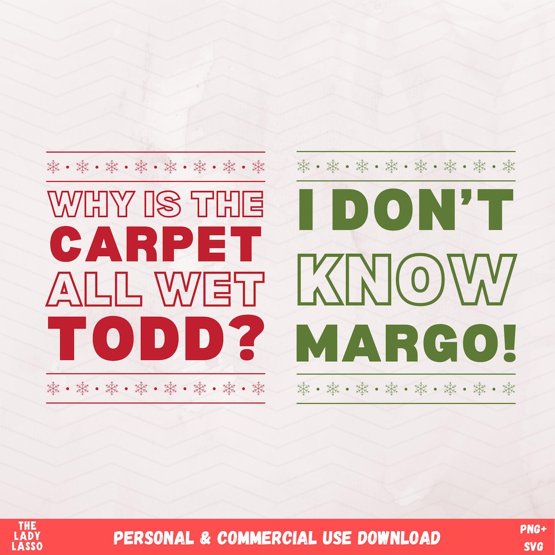 Christmas Vacation Todd and Margo PNG & SVG | Christmas Clipart | Set ...