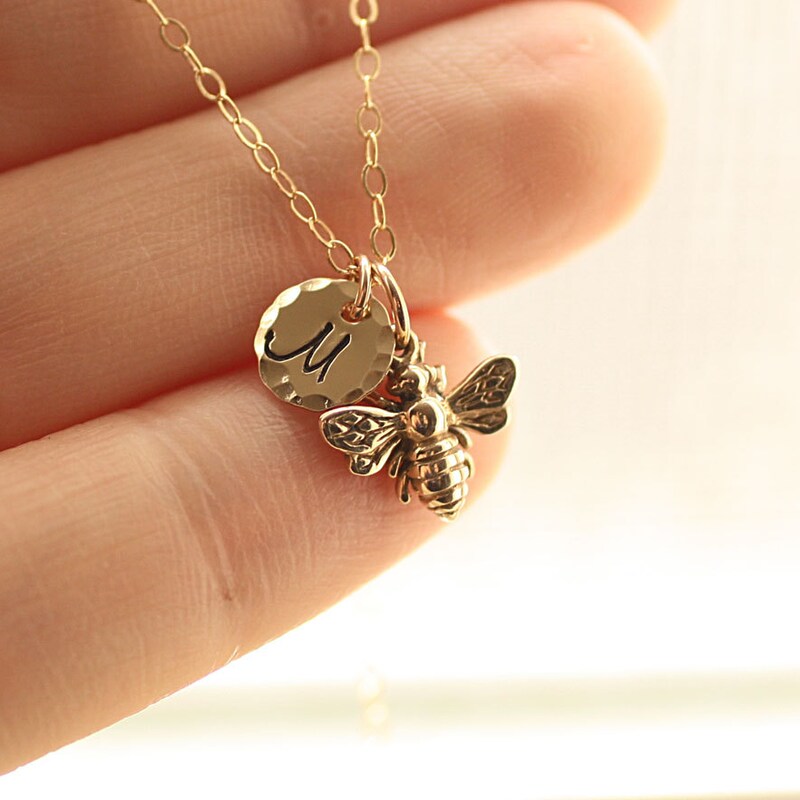 Bee Necklace - Etsy