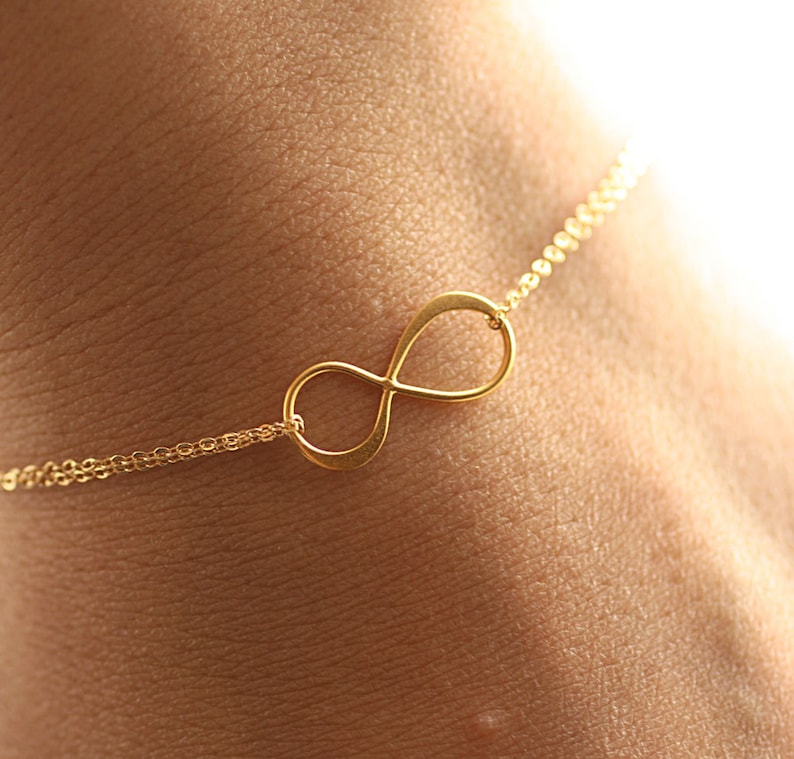 Infinity Bracelet Dainty Bracelet Everyday Bracelet Gold | Etsy