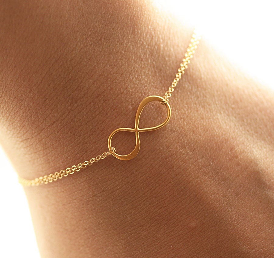 Infinity Bracelet Dainty Bracelet Everyday Bracelet Gold | Etsy