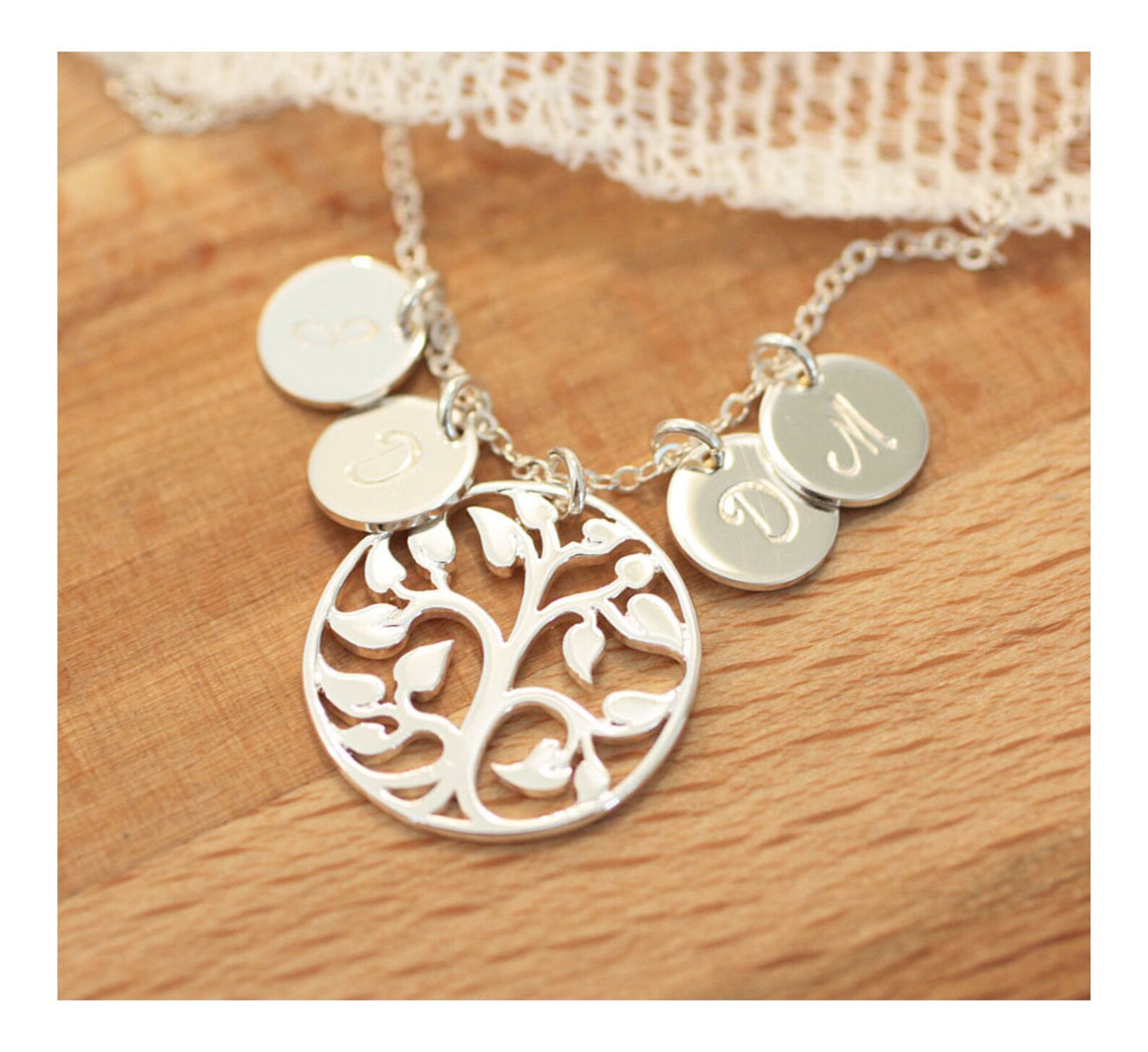 Family Tree Necklace Gold Tree of Life Necklace Personalized - Etsy