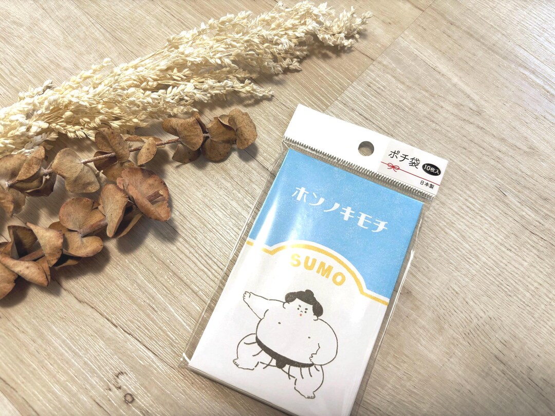Cute Sumo Wrestler Japanese Mini Envelope – 10 Pcs | Traditional ...