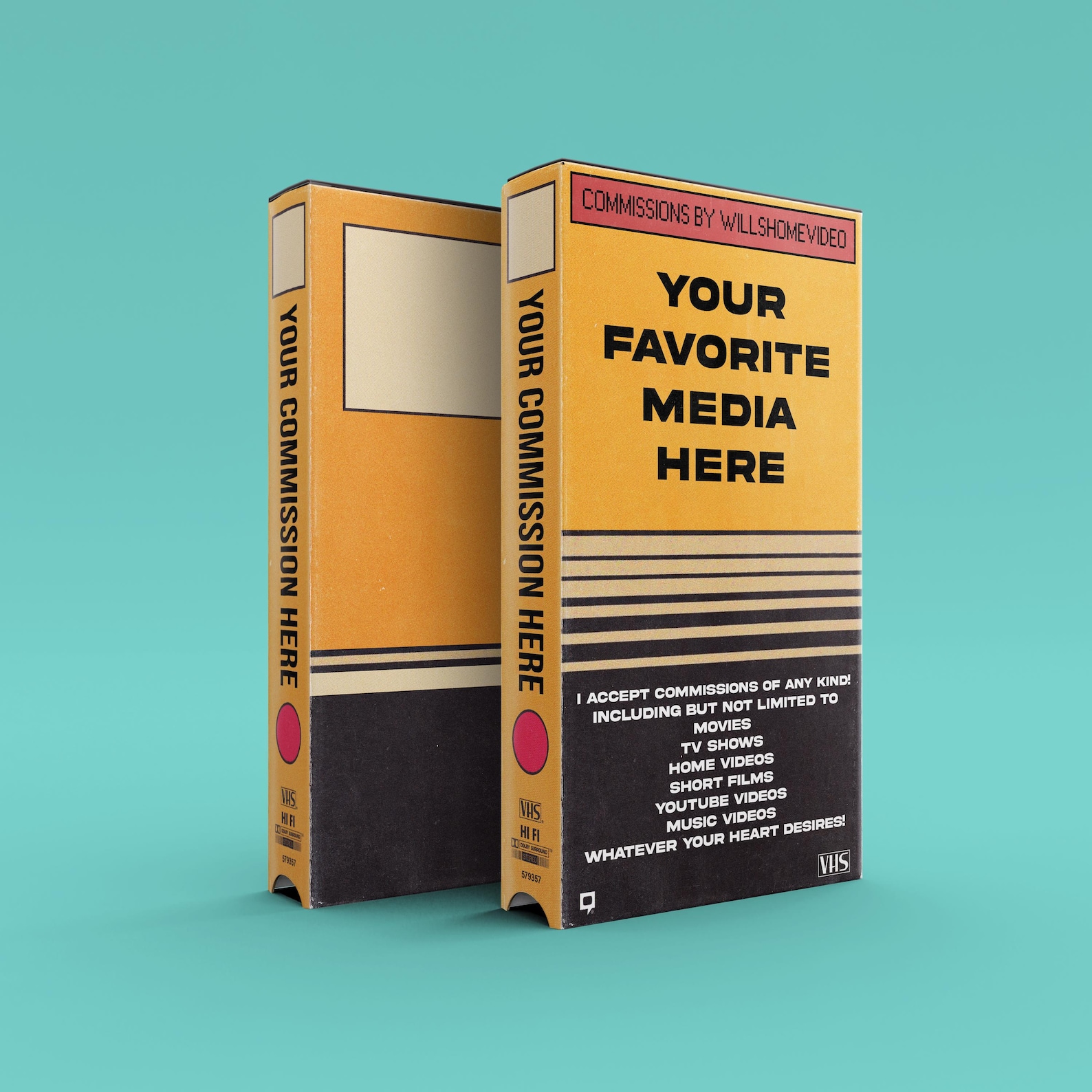 Custom VHS Tape Commission - Etsy