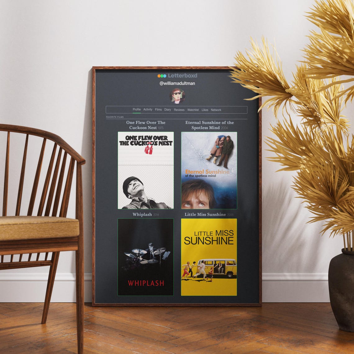 Letterboxd Top 4 Custom Poster - Etsy