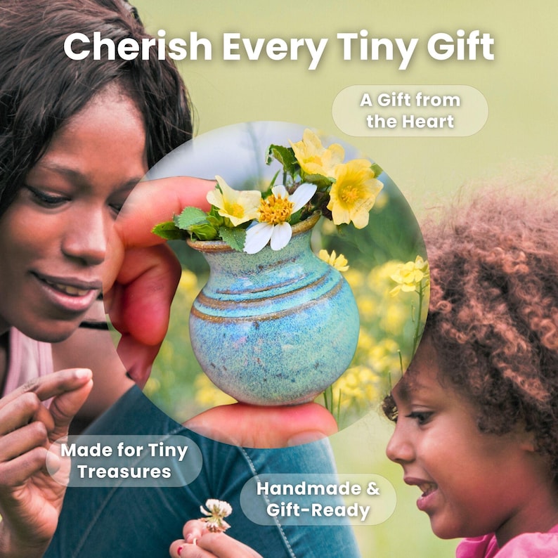 Miniature Mommy Pot Vase – Tiny Flower Holder, Handmade Mom Gift - Etsy