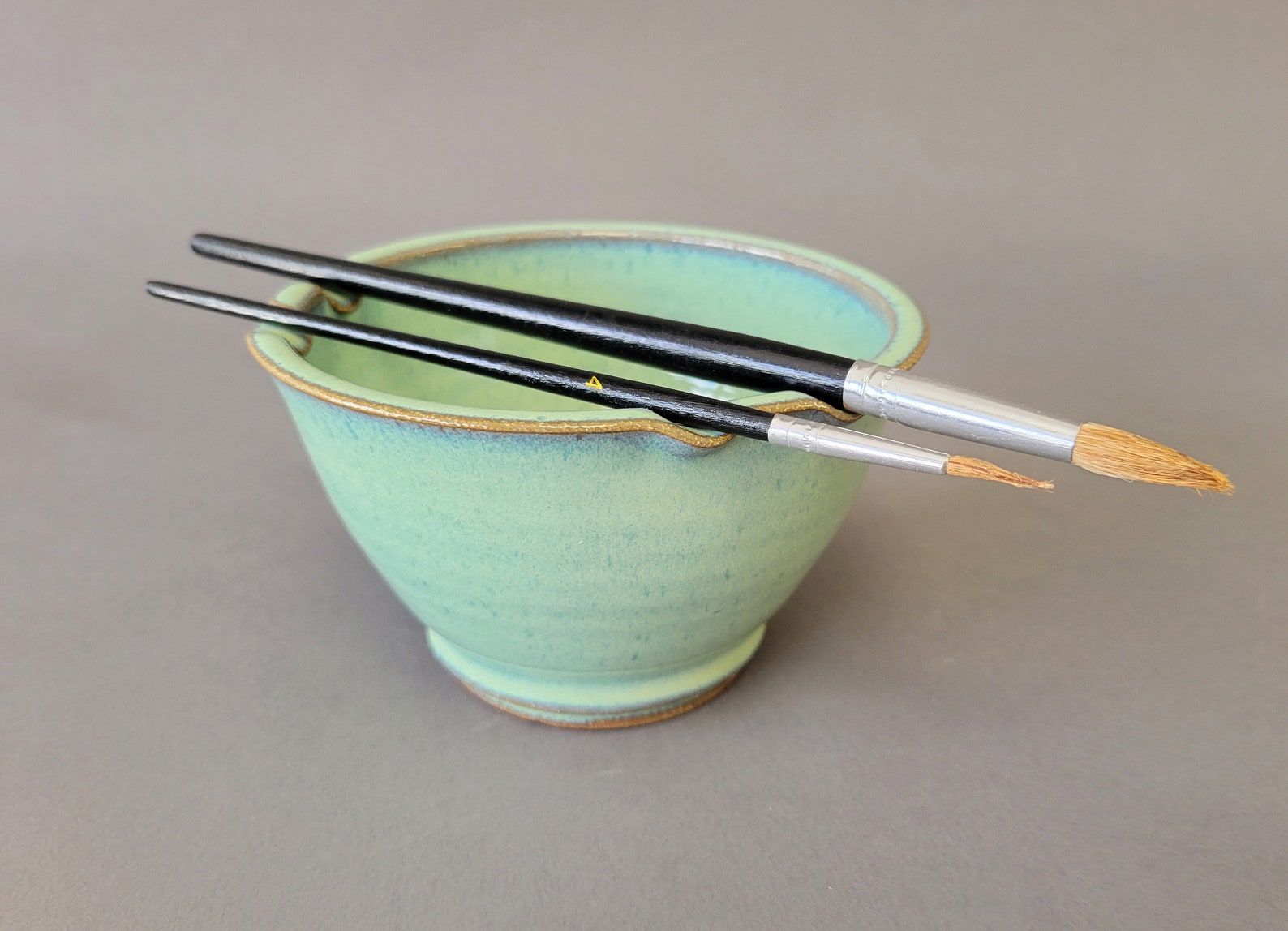 Paint Watercolor Bowl Brush Rest Stand Painting Artist Studio - Etsy