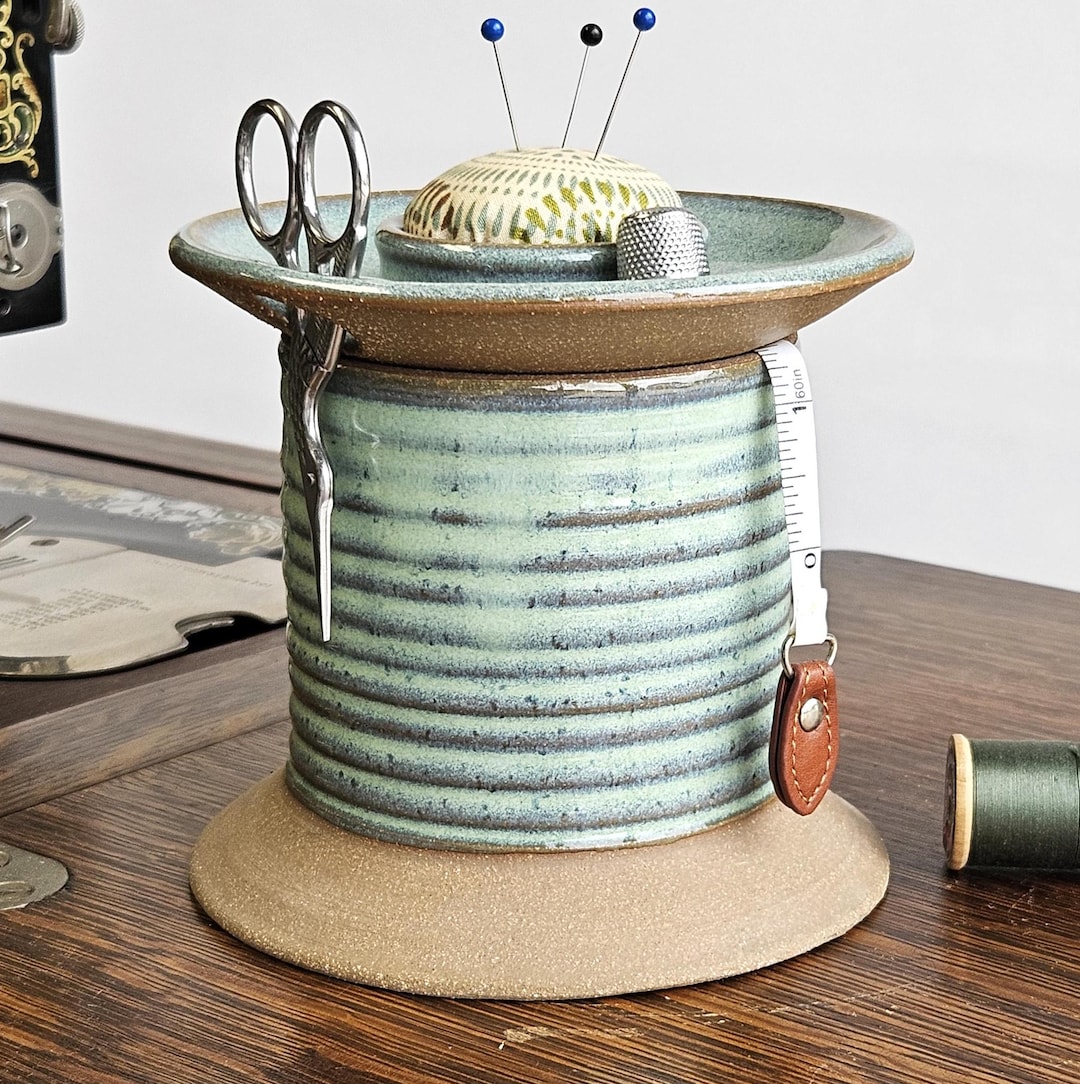 Ceramic Sewing Caddy - Beginner Organizer for Sewist- Handmade ...