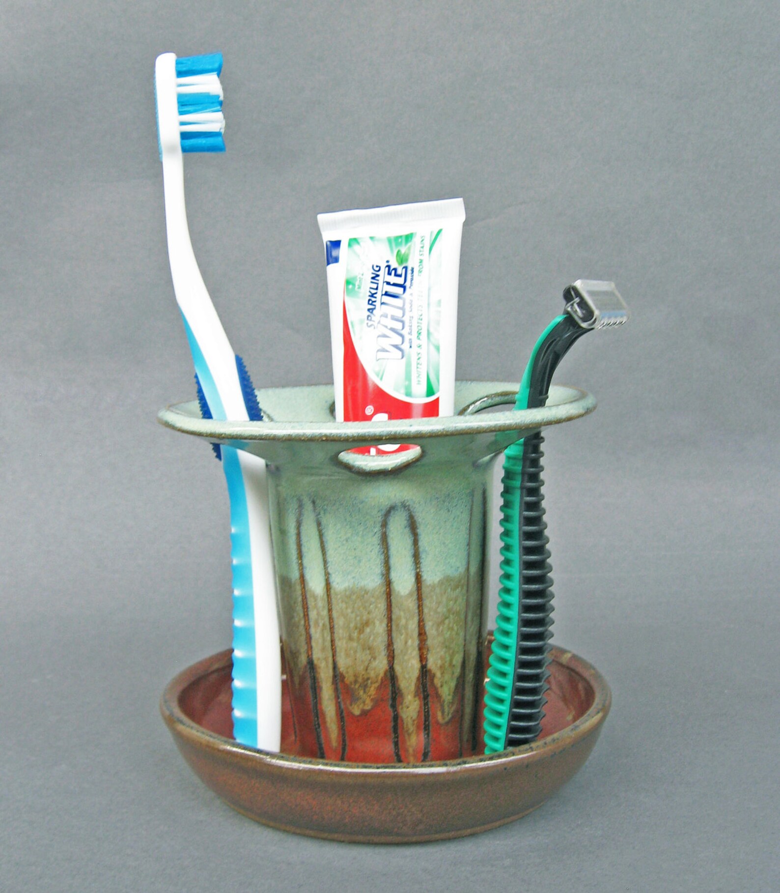 Toothbrush Holder Shaving Razor Stand Large Capacity 6 Slots - Etsy