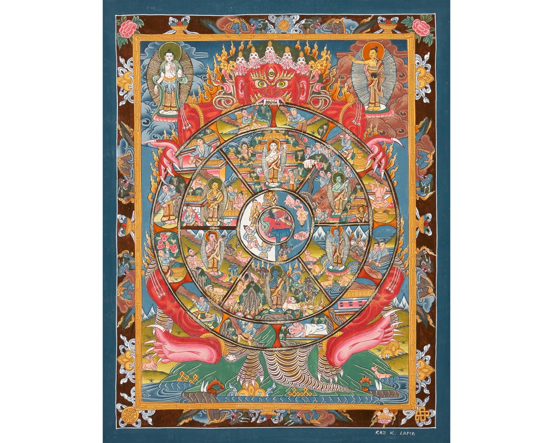 Handmade Sacred Art – the Wheel of Life - Etsy