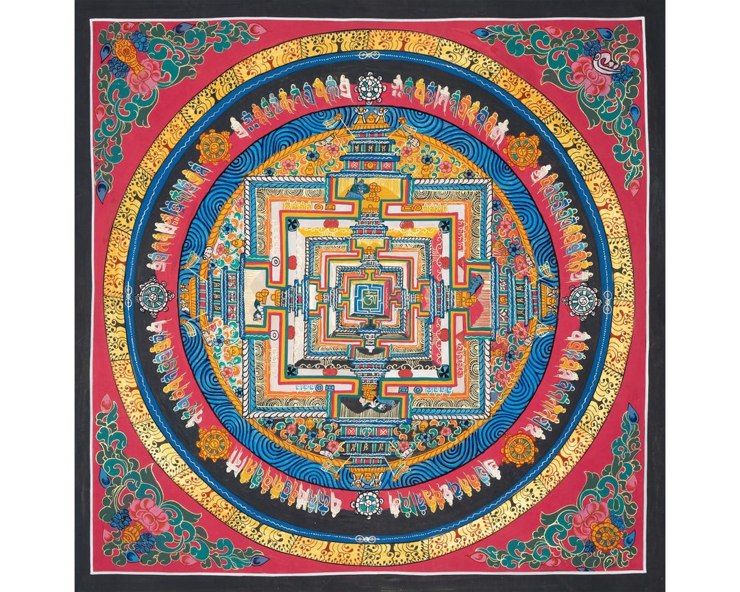 Sacred Geometry Kalachakra – Tibetan Handcrafted Wall Hanging - Etsy