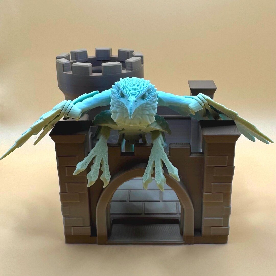 Mini Articulated Bald Eagle – 3D Printed Poseable Bird Figurine ...
