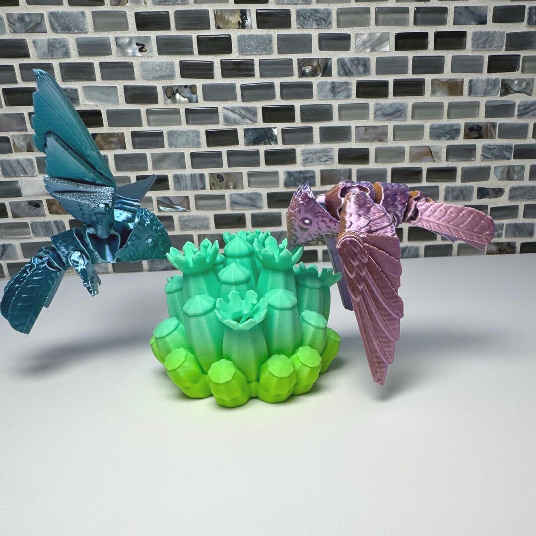 Hummingbird Poseable Figurine, 3D Printed Bird - Etsy