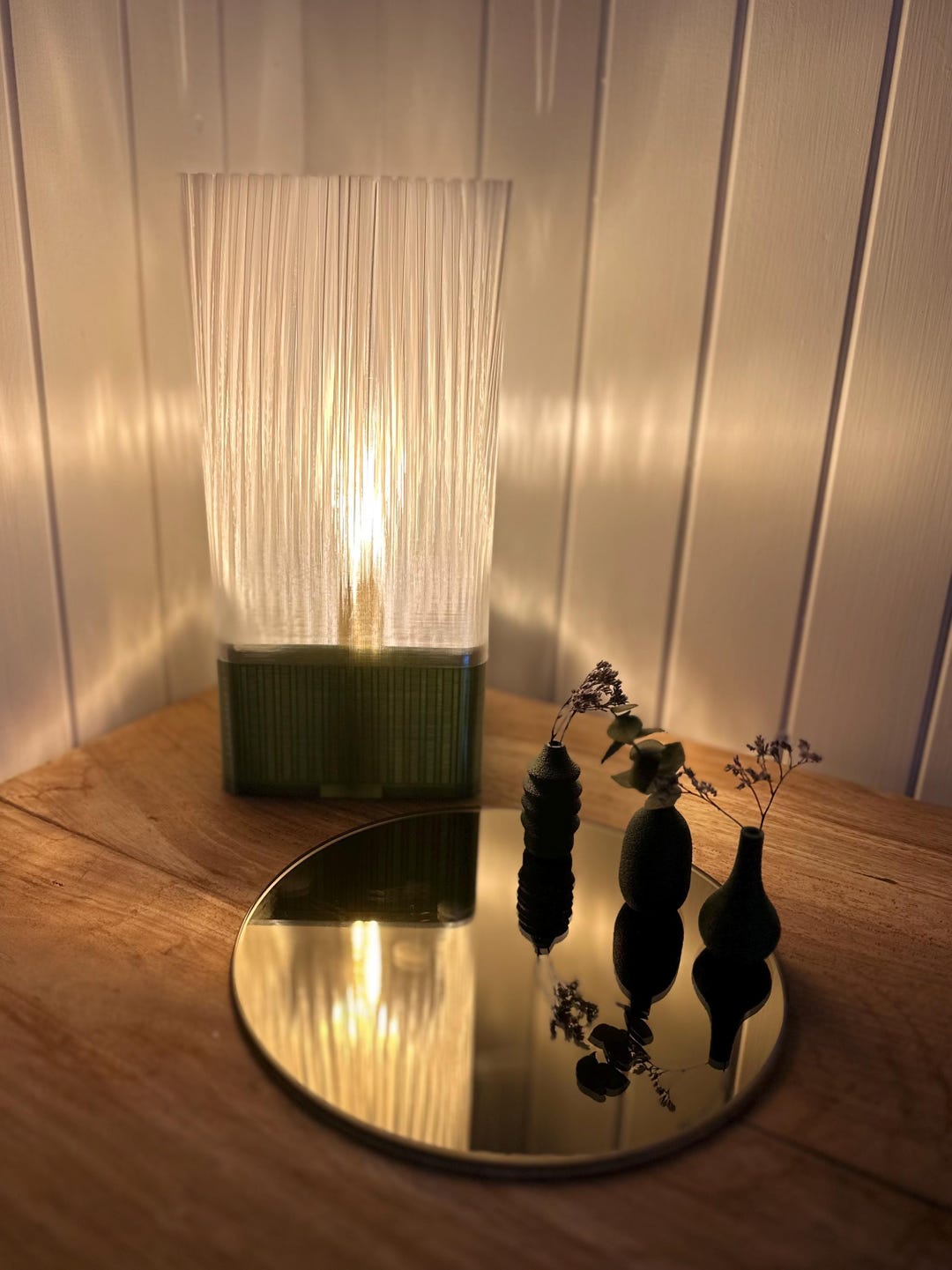 Alida Designs - Modern Sculptural Table Lamp – 3D Printed in Clear ...