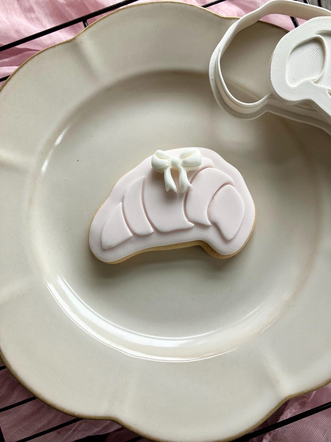 Croissant Fondant Stamp – French Bakery Cookie Embosser – Patisserie ...