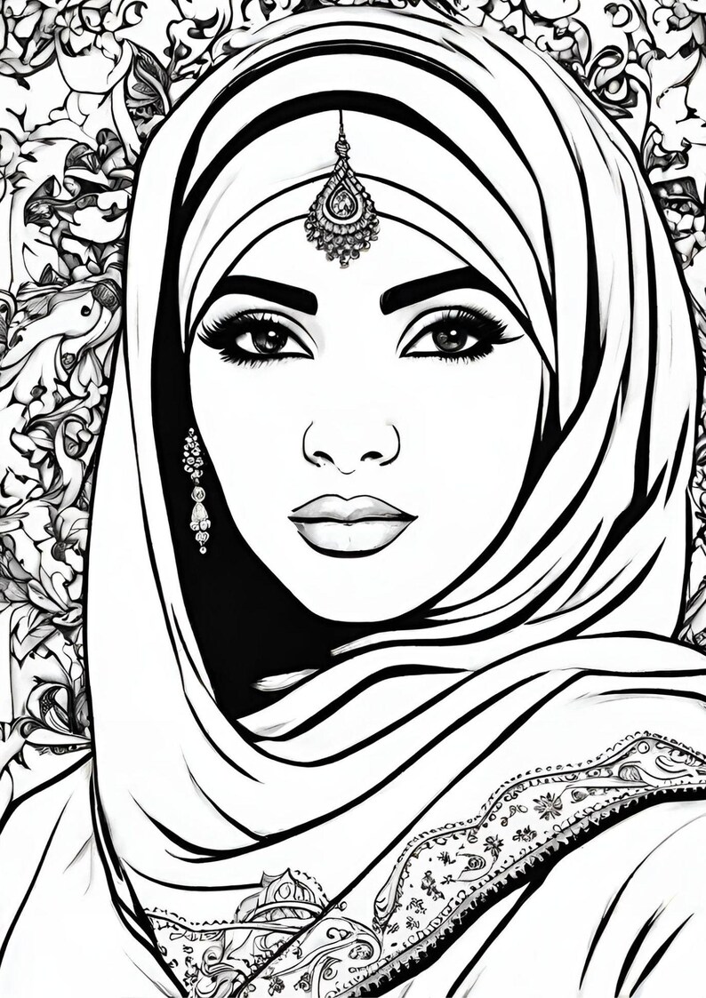 Muslimah Colouring Book - Etsy