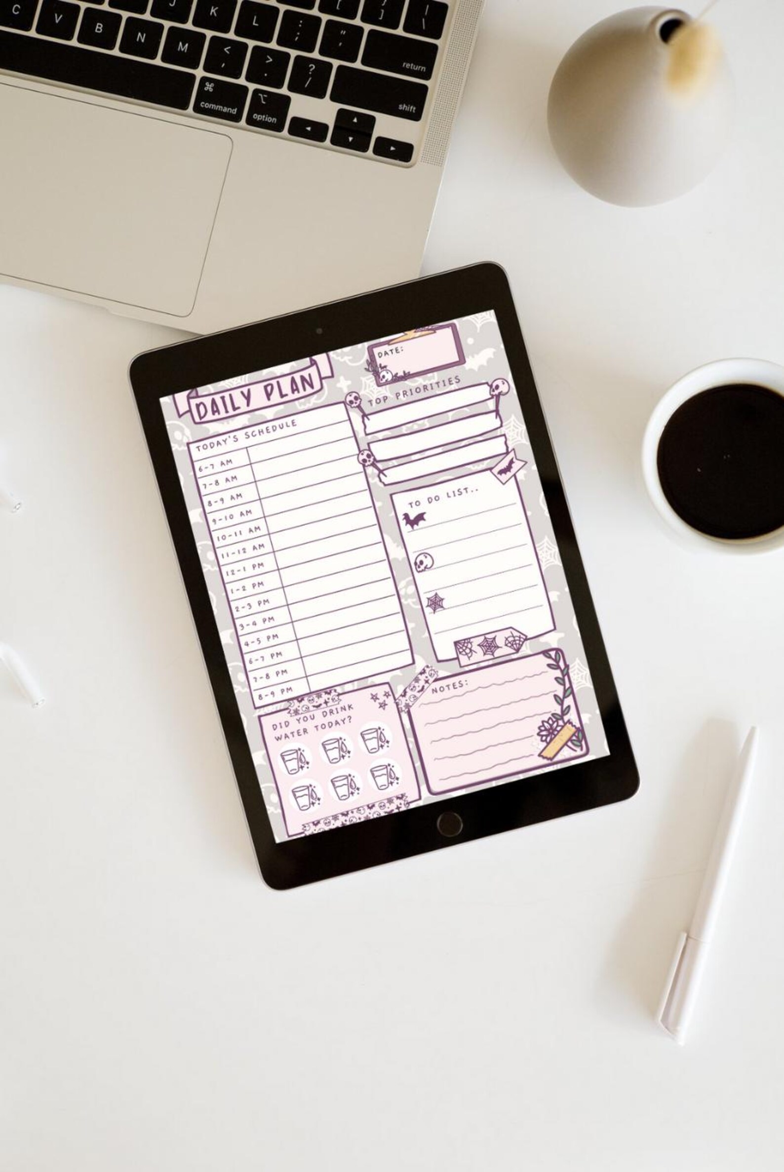 Spooky Aesthetic Printable Daily Schedule Planner and to Do List (A4 ...