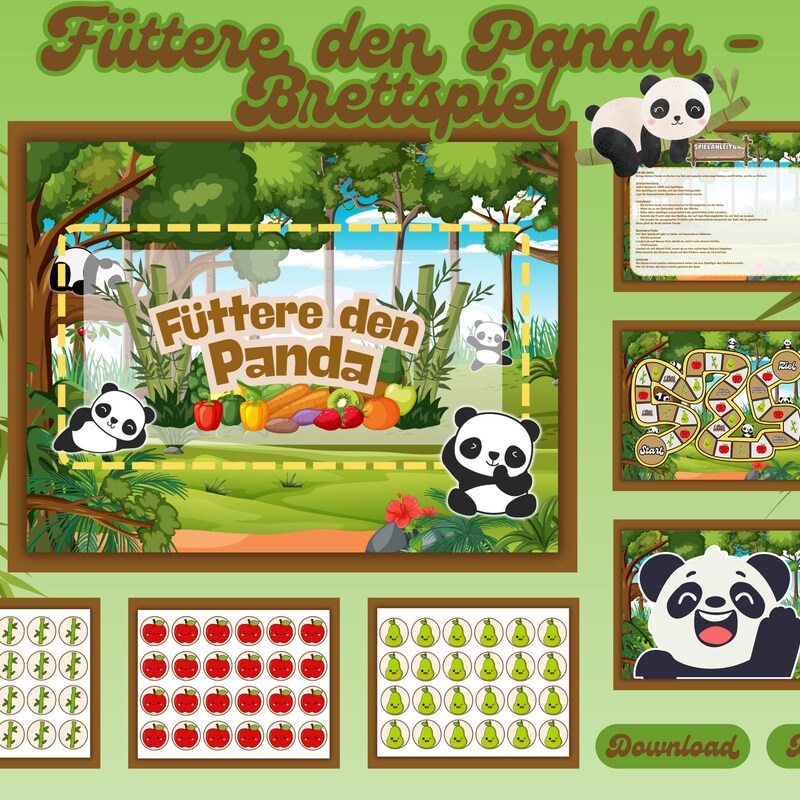 Diy Panda Party Game - Etsy