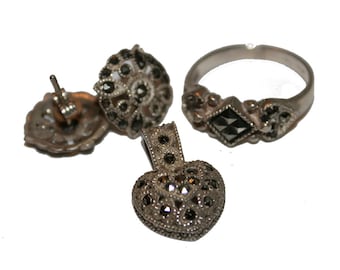 Marcasite jewelry | Etsy