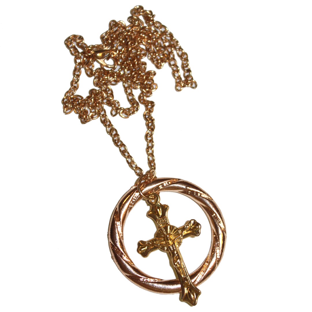 Vintage Gold Cross Necklace - Style Catholic Jewelry Unique Religion ...