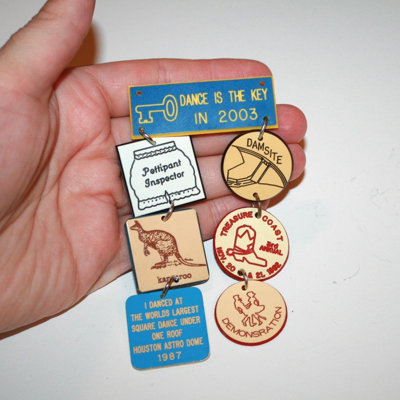 Big Vintage Square Dancing Pins Petticoat Snatcher - Etsy