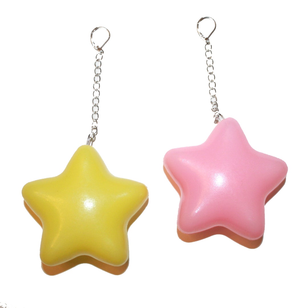 Plastic star earrings store