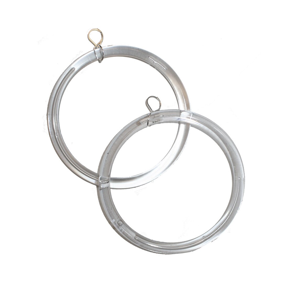 Clear Hoop Earrings - Huge Clear Hoop Earrings Unique Glass Like Weird ...