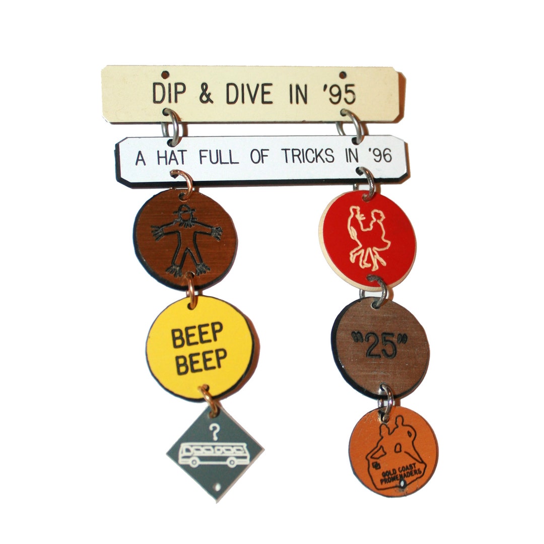 Big Vintage Square Dancing Pins - Beep Beep - Collectible Pins Vintage ...