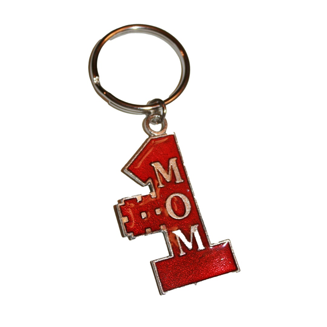 Number One Mon Vintage 90s Keychain Enamel - Retro Keychain Collectible ...
