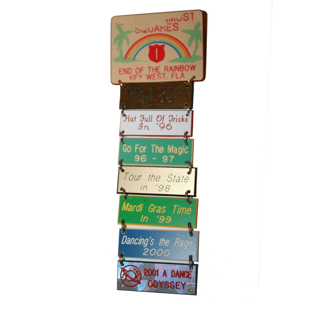 Big Vintage Square Dancing Pins - Rainbow Road - Collectible Pins ...