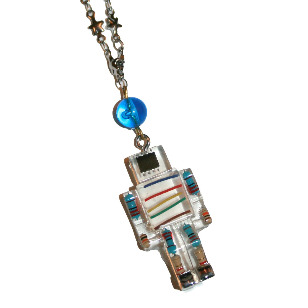 Karen walker robot necklace store