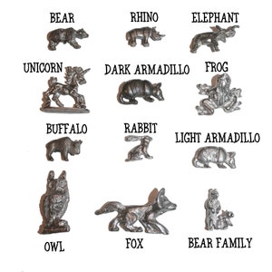 Vintage Miniature Silver Animals - Miniature Mini Silver Animals ...