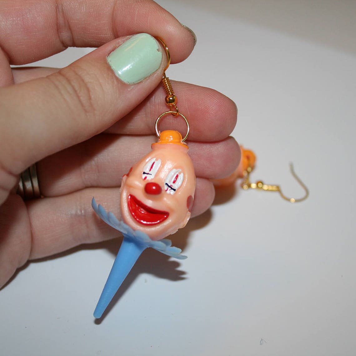 Vintage Clown Cupcake Topper Earrings Kitsch Jewelry Cupcake - Etsy