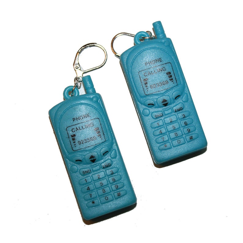 Vintage Inspired 90's Cell Phone Earrings Kitschy - Etsy