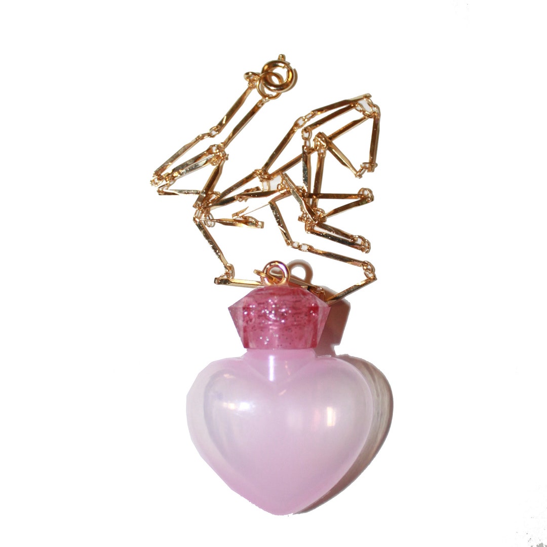 Fairy Heart Bottle Necklace - Heart Shaped Fairy Bottle Container ...