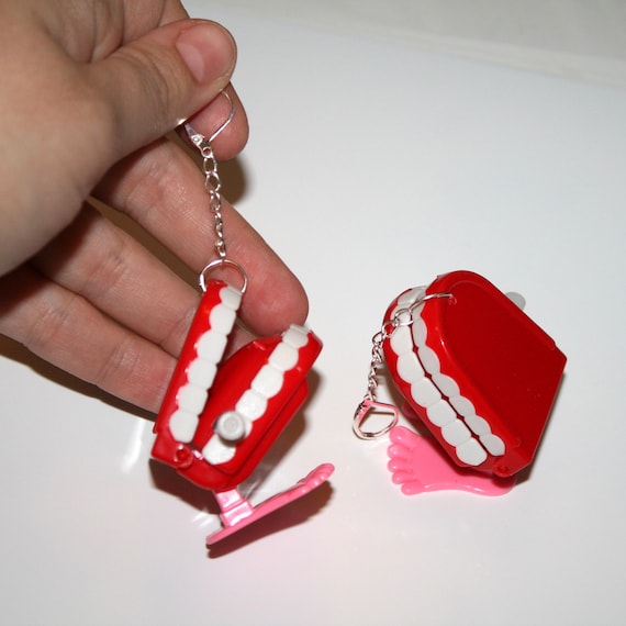 Costume Party Earrings Funny Teeth Shaped Dangle Personality Jewelry ...